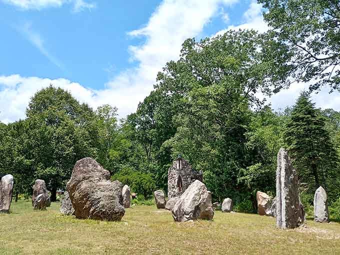 Massive megaliths stand sentinel across green hillsides like Pennsylvania's answer to Stonehenge, minus the druids and mystery tourists.