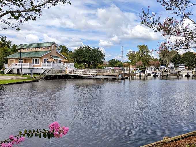 The waterfront pavilion and peaceful marina offer million-dollar views without the million-dollar price tag attached.
