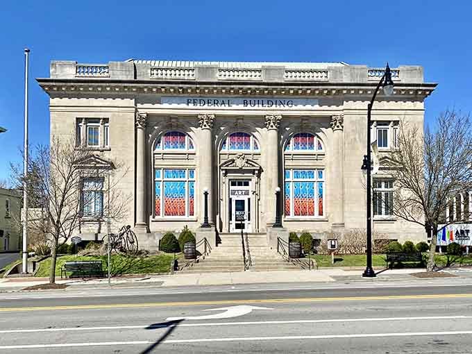 That Federal Building stands proud as a wedding cake, reminding everyone that small towns can have big architectural dreams.
