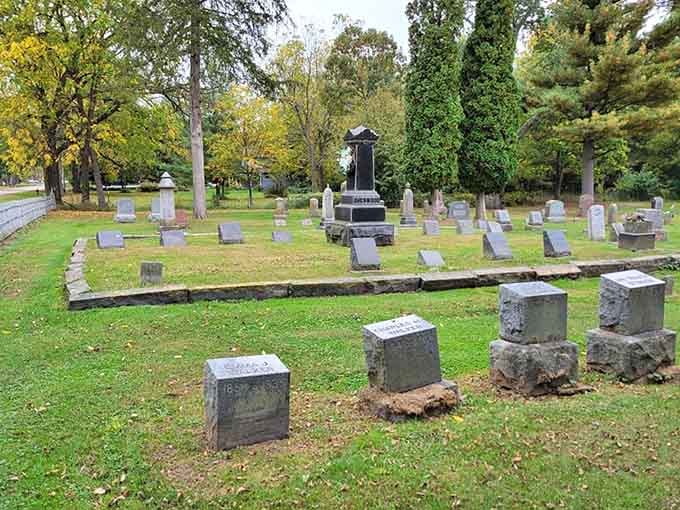 These rows of aged headstones create a peaceful tableau that feels decidedly less peaceful once the sun goes down.