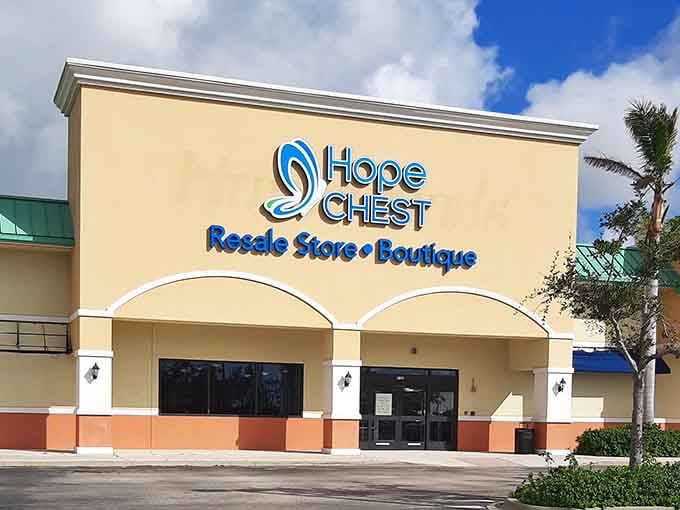 Those elegant arched doorways add a touch of class to your bargain-hunting adventures in sunny Southwest Florida.