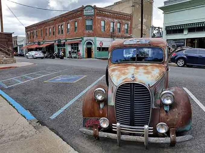 That vintage truck has more character than most people, perfectly at home on Jerome's timeless streets.