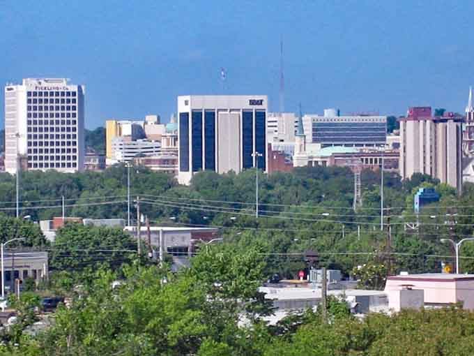 Modern towers rise from Macon's tree-covered landscape, proving this city knows how to honor its past while embracing tomorrow.