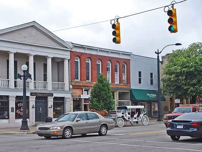 Classic downtown architecture stands proud along streets where every building seems to compete for most photogenic.