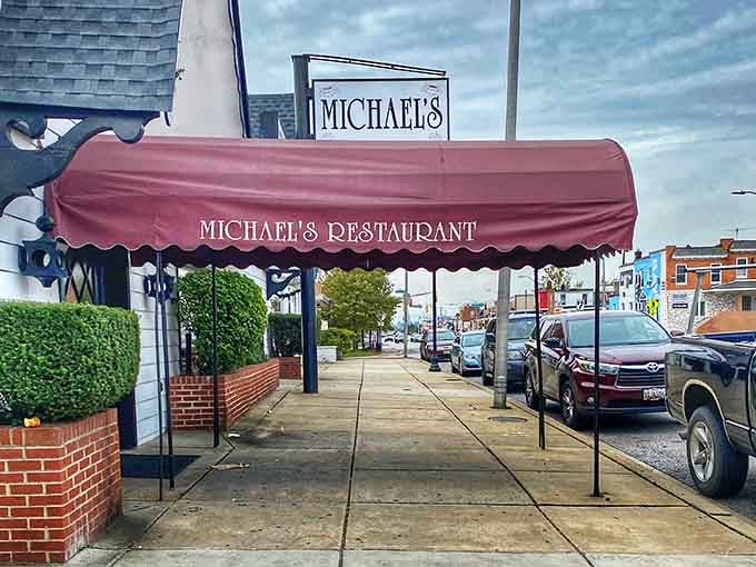 That awning has sheltered decades of happy diners heading in for Baltimore's finest surf and turf.