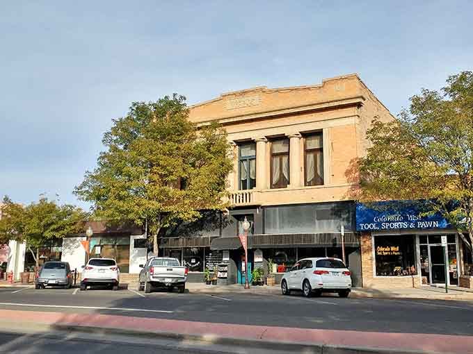Mature trees shade sidewalks where the pace moves slower, giving your knees a break they've been requesting.