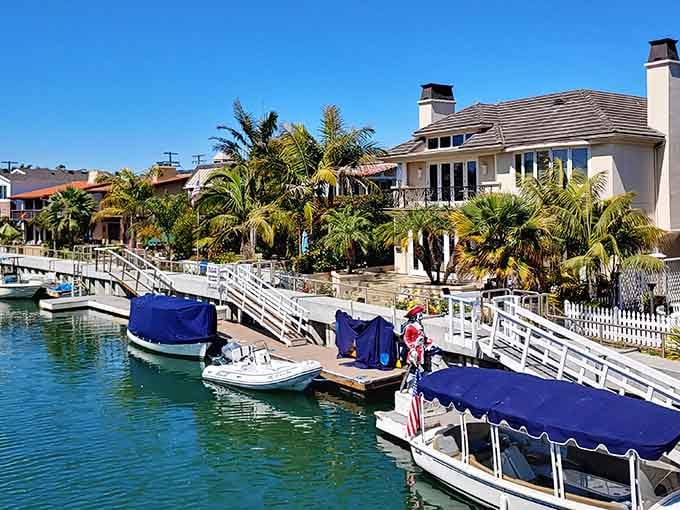 Private docks and charming bridges transform everyday life into a perpetual vacation right in your own neighborhood.