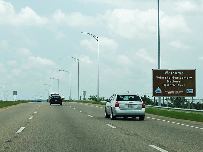 A simple highway sign marks the beginning of an extraordinary journey that changed a nation forever.