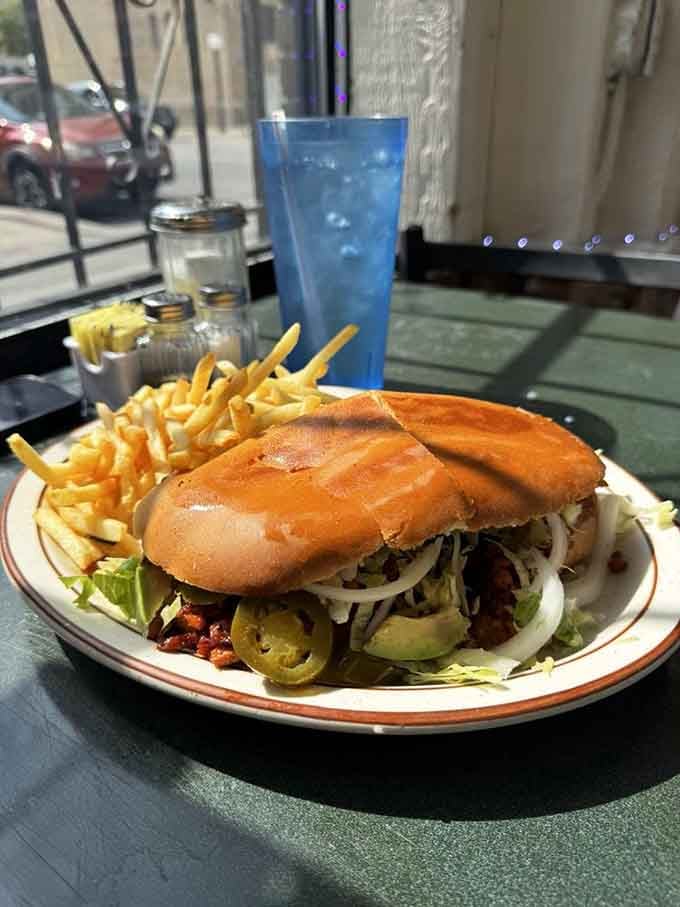 Sometimes lunch sneaks onto the breakfast table, and nobody's complaining about this loaded torta situation.