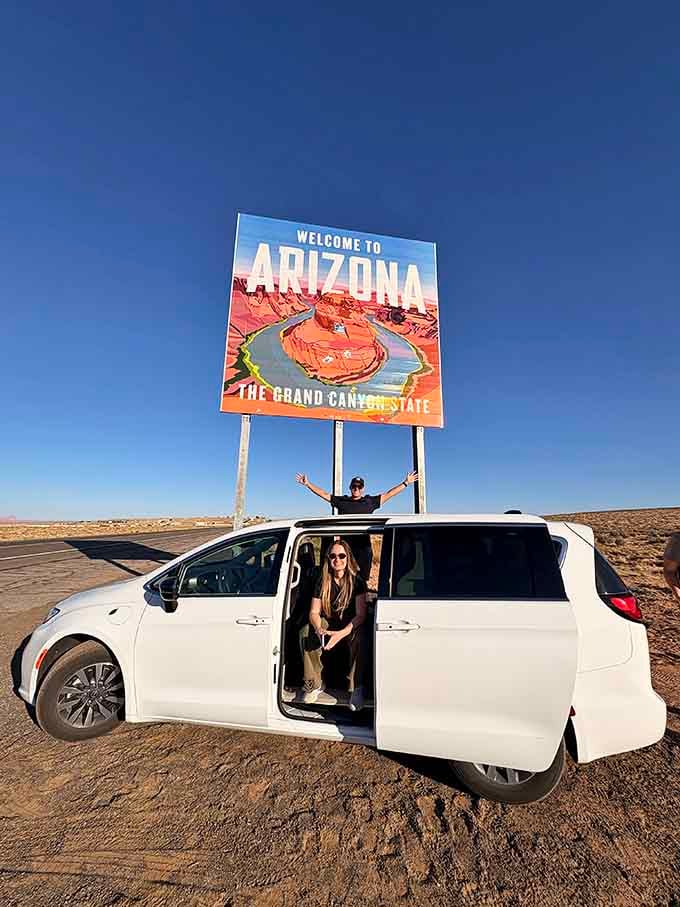 Capturing this moment becomes a tradition, proof that you made it back to the Grand Canyon State again.