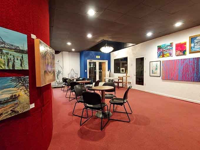 Aberdeen Art Center's colorful interior showcases local creativity in a space that welcomes everyone through its doors.