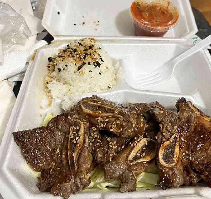 Kalbi short ribs so tender and flavorful, you'll be gnawing bones without shame or regret.