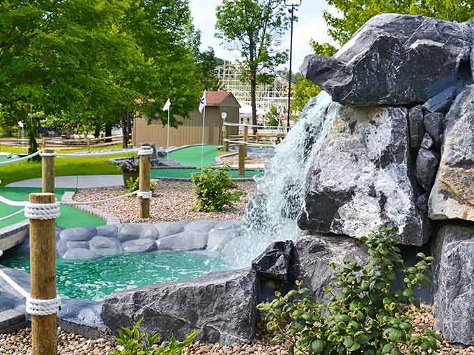 Miniature golf with actual scenery beats another round at some strip mall course any day of the week.