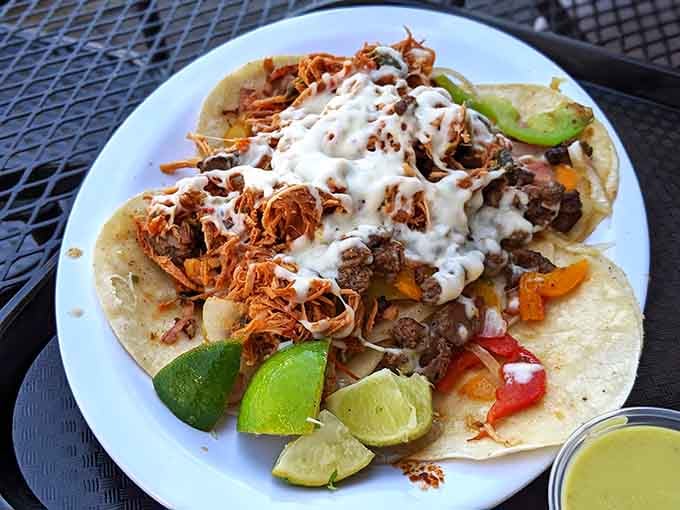 Carnitas meets creativity in this colorful plate that's as generous as your favorite aunt at Sunday dinner.