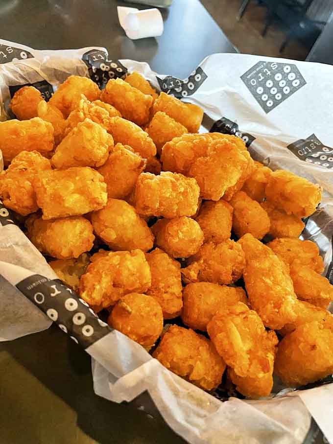 Crispy golden nuggets that bring back childhood joy, now with grown-up seasoning that makes sharing completely optional.