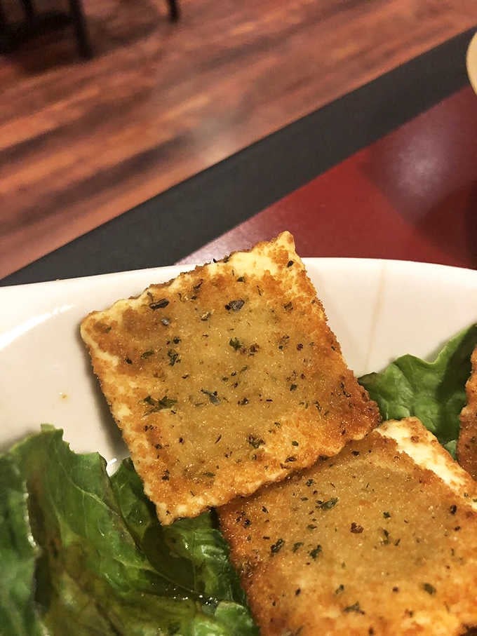 Golden-fried ravioli pillows served with creamy dipping sauce prove that good things really do come in small packages.