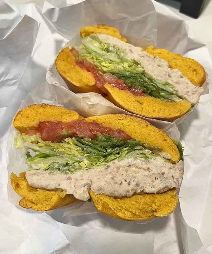 Whitefish salad on a bagel with all the fixings: this is deli tradition done exactly right.