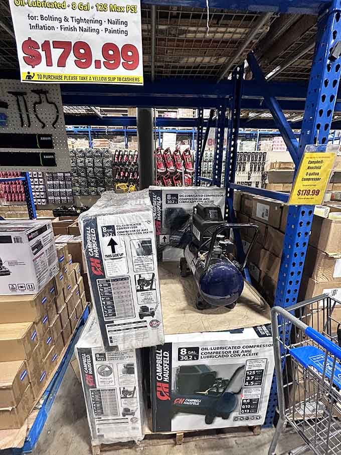 Professional-grade compressors at prices that make DIY projects suddenly seem much more appealing to tackle yourself.