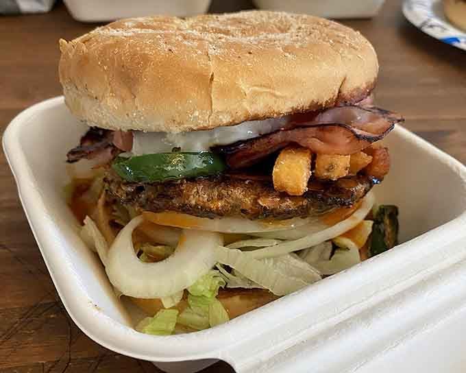 Bacon, bleu cheese, and Cajun spices create a flavor explosion that'll make your taste buds stand up and salute.