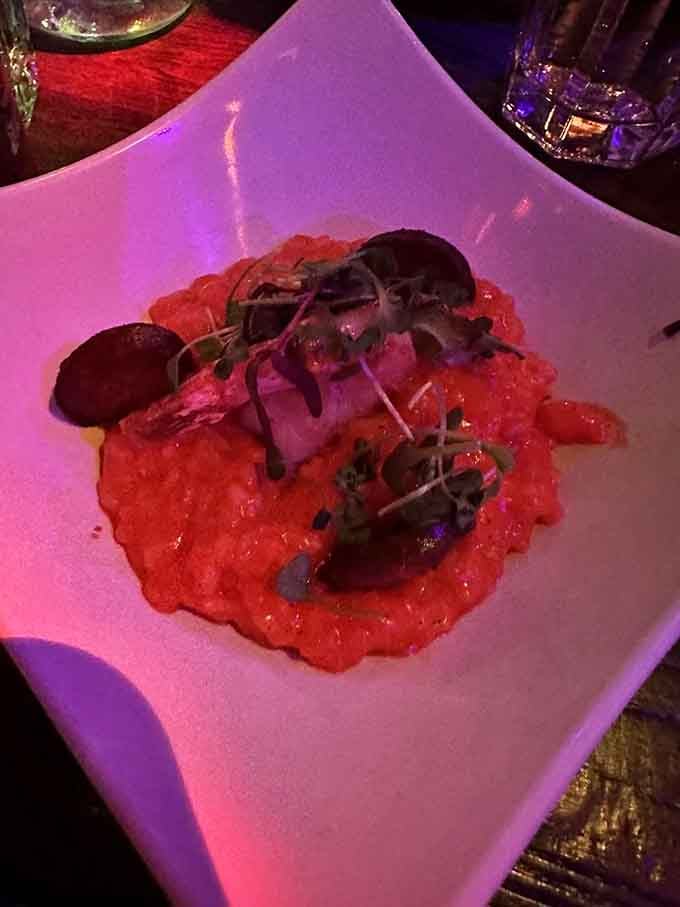 Jack's Jambalaya Risotto brings Creole heat to gothic cool in one beautifully contradictory, delicious package.