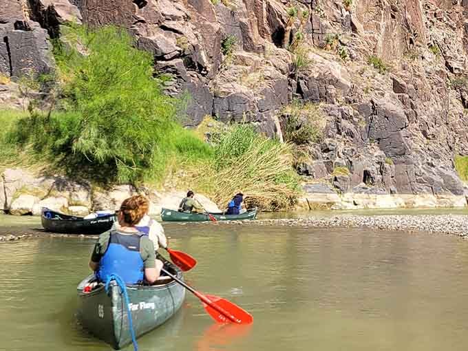Paddling these waters means adventure with a side of stunning scenery, no filter needed whatsoever.