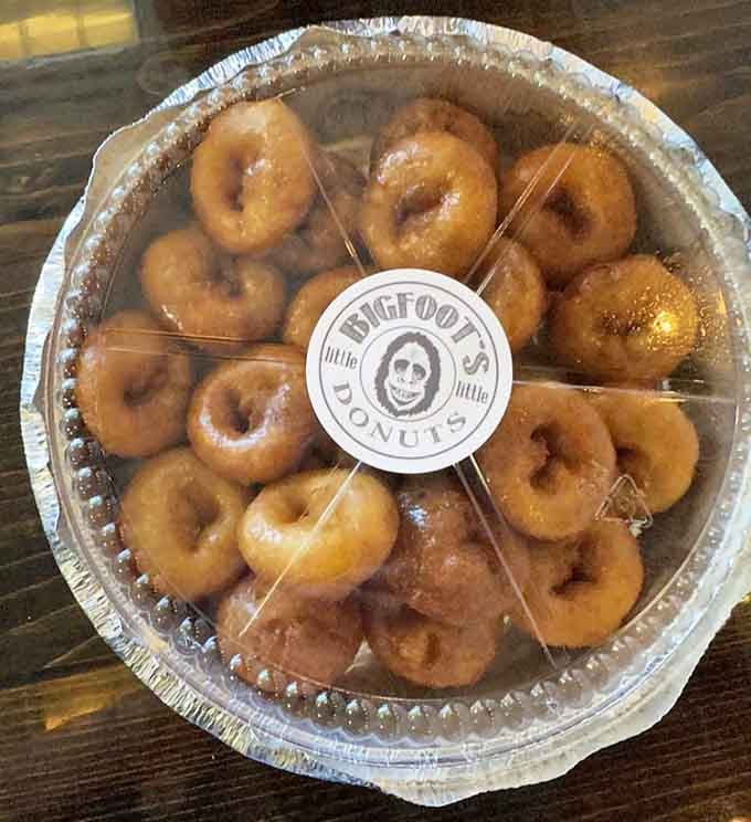 Coffee glaze donuts glistening with sweet perfection pair beautifully with, well, more coffee obviously.