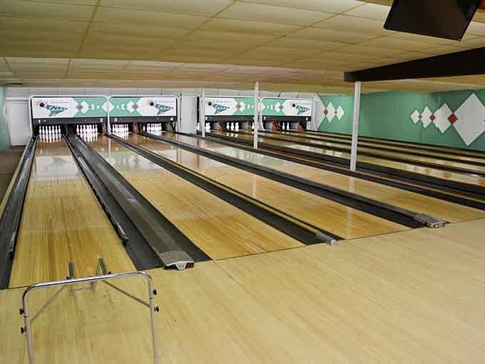 Clean, well-kept lanes that prove you don't need flashy upgrades to create a perfect bowling experience.