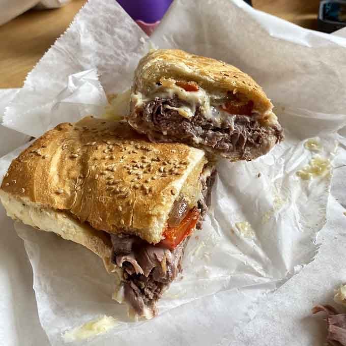 The Big Tommy doesn't believe in portion control, and frankly, neither should you when faced with this glorious meat mountain.