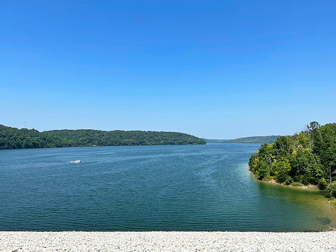 This view of Brookville Lake could convince anyone that paradise doesn't require a plane ticket or passport.