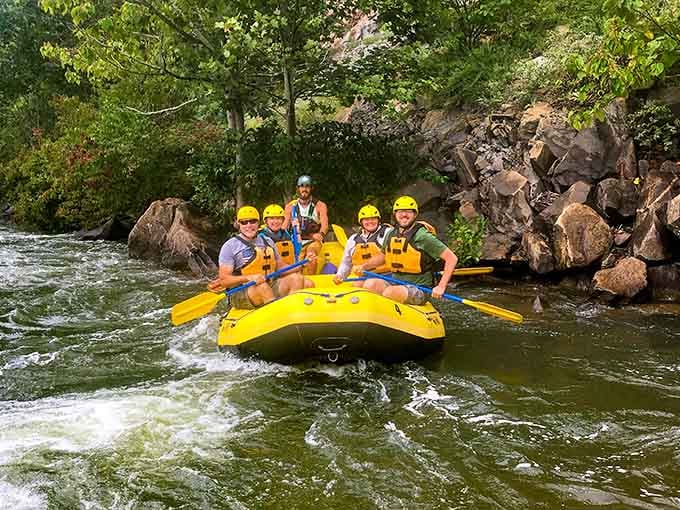 Yellow raft, big smiles, cold water: the recipe for stories you'll tell at every family gathering forever.