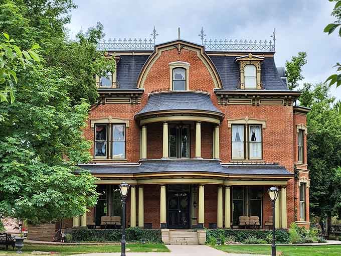 Victorian elegance preserved in brick and mortar, this mansion proves the past knew a thing or two about style.