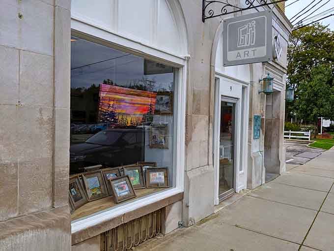 GHill ART showcases local talent in windows that make you stop mid-stroll to appreciate actual human creativity.