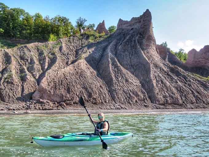 Paddling past these formations offers a perspective that makes you feel wonderfully small in the best possible way.