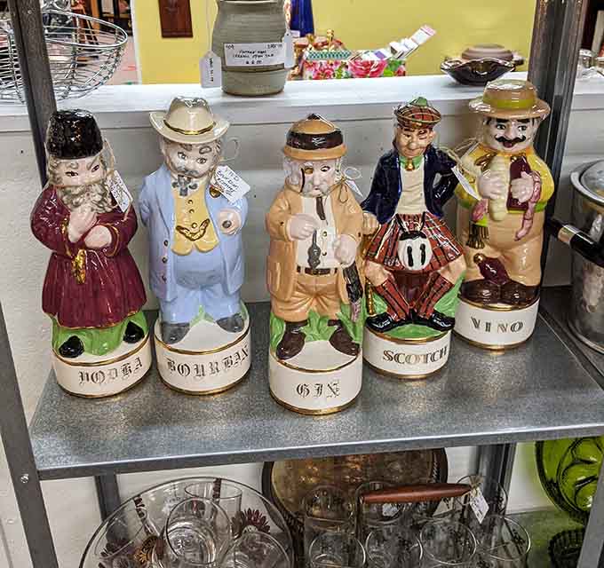 These ceramic decanters prove our ancestors had way more fun with their liquor storage than we do.