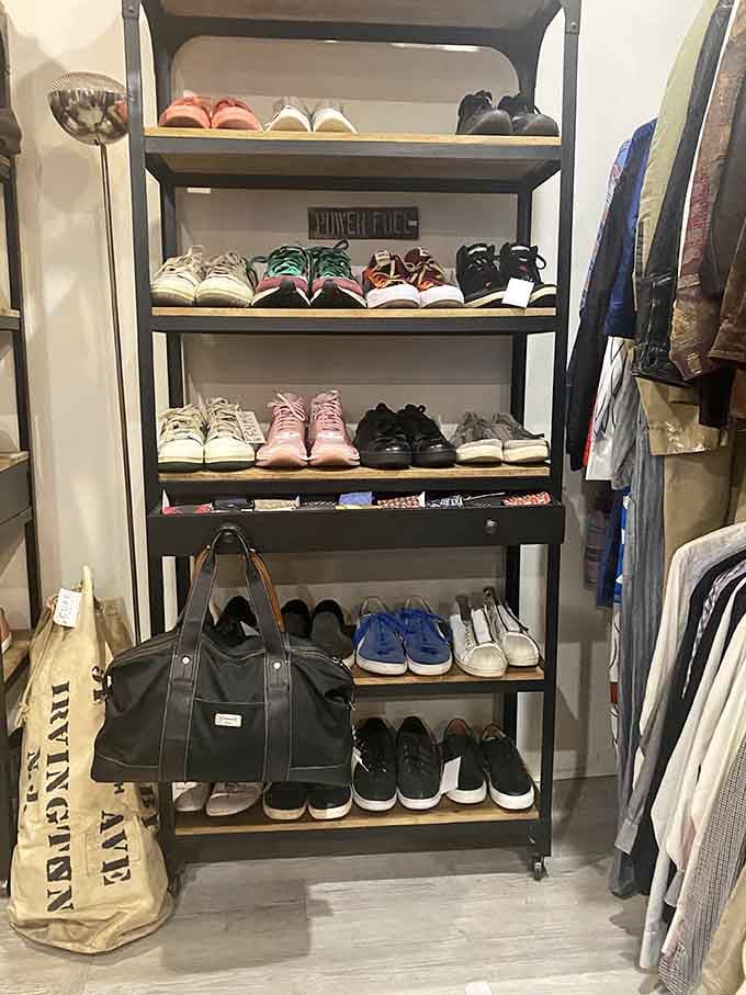 Sneakers to dress shoes, all waiting patiently for their second act in your fabulous life.