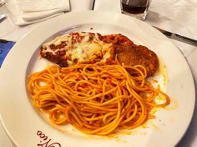 Chicken parmigiana with spaghetti delivers exactly what your comfort food dreams are made of, no apologies necessary.