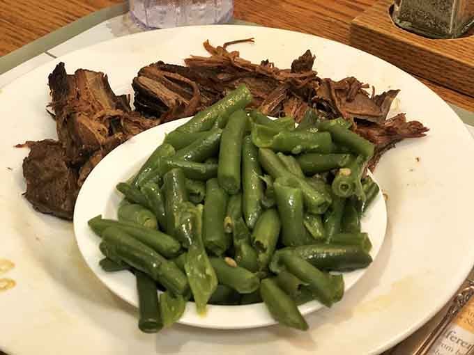 Tender roast beef paired with perfectly cooked green beans proves simple done right beats fancy every single time.