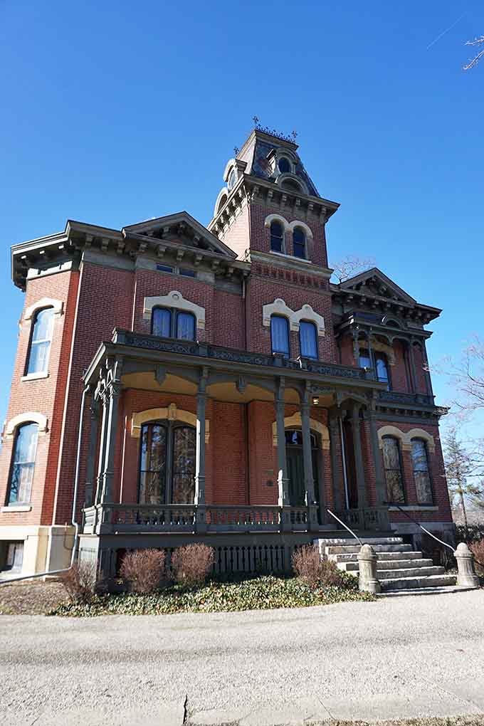 The James Millikin Homestead's Victorian elegance makes you want to dress up just to walk past it.