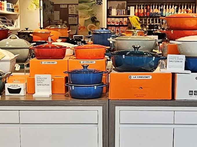 Le Creuset cookware in vibrant colors that'll make your kitchen look professional, even if you're not.