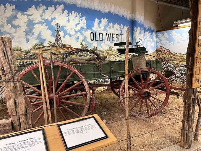 Old West displays transport you back when a good wagon and determination could get you anywhere worth going.