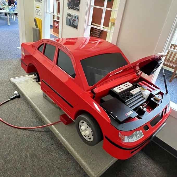 Future mechanics start here, tinkering under the hood of a car that won't complain about their methods.