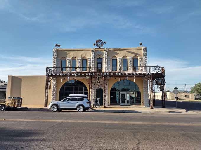 This quirky facade proves Douglas has an artistic side that refuses to color inside the lines.