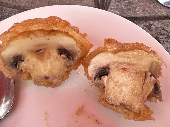 Those battered mushrooms hide tender centers that'll make you forget vegetables were ever considered healthy food.