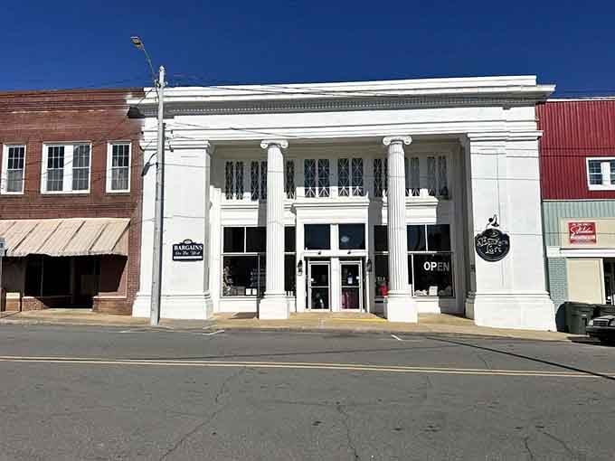 Those grand white columns frame the entrance like something from "Gone with the Wind," but with better parking.