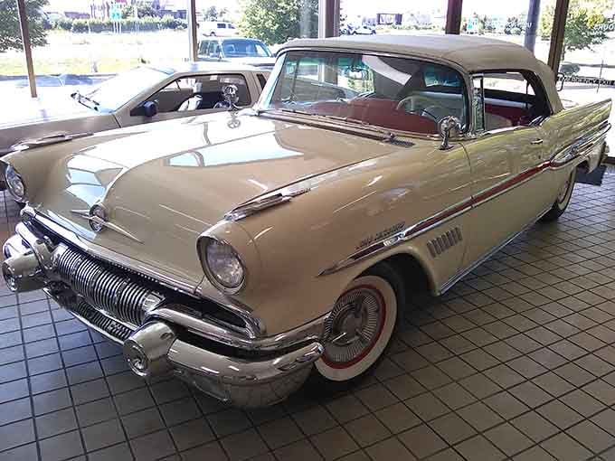 Two-tone perfection from an era when cars wore their colors like Sunday best at the county fair.