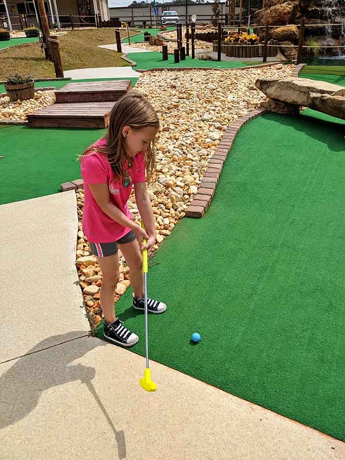 When the course is this pretty, even missing the putt doesn't seem quite so devastating anymore.