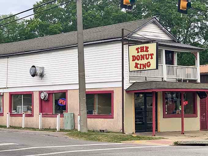 The Donut King serves up sweet treats in a building that's charmingly unpretentious and delightfully local.