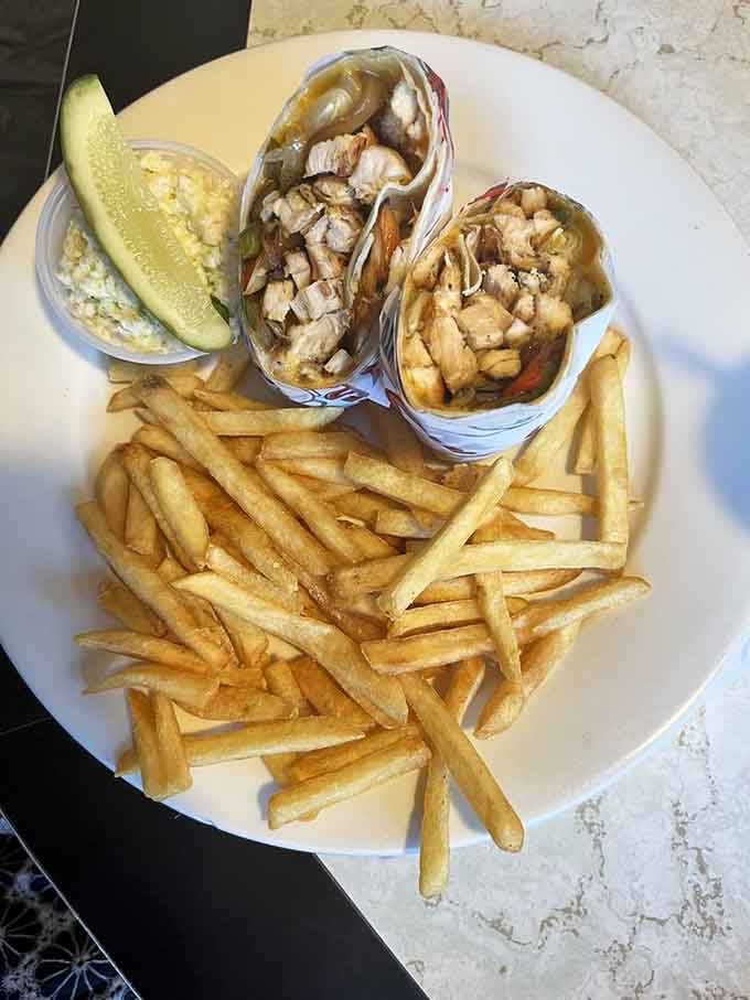 These chicken wraps come packed tighter than a subway car at rush hour, but infinitely more delicious and less stressful.