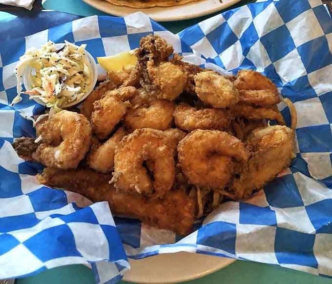 A seafood trio that delivers more crunch than a bag of autumn leaves, but infinitely more delicious.