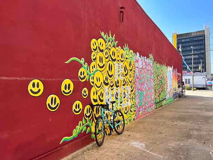 Street art brings color and joy to downtown, proving culture thrives everywhere, not just in overpriced urban centers.